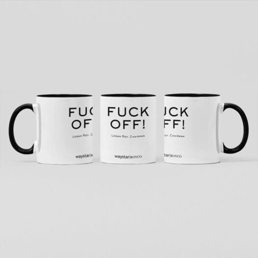 Taza 'Waystar RoyCo' - Edición Logan Roy | Fuera de Series